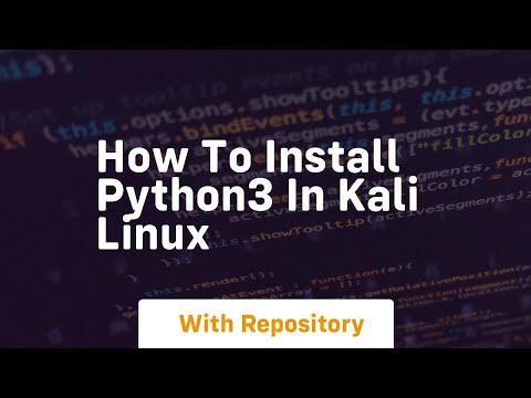 How to install python3 in kali linux