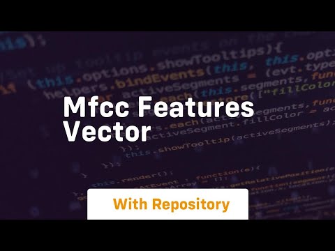 mfcc features vector