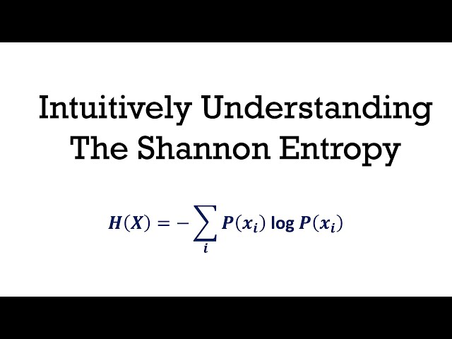 Understanding Shannon Entropy: A Measure of Uncertainty and Information | Galaxy.ai
