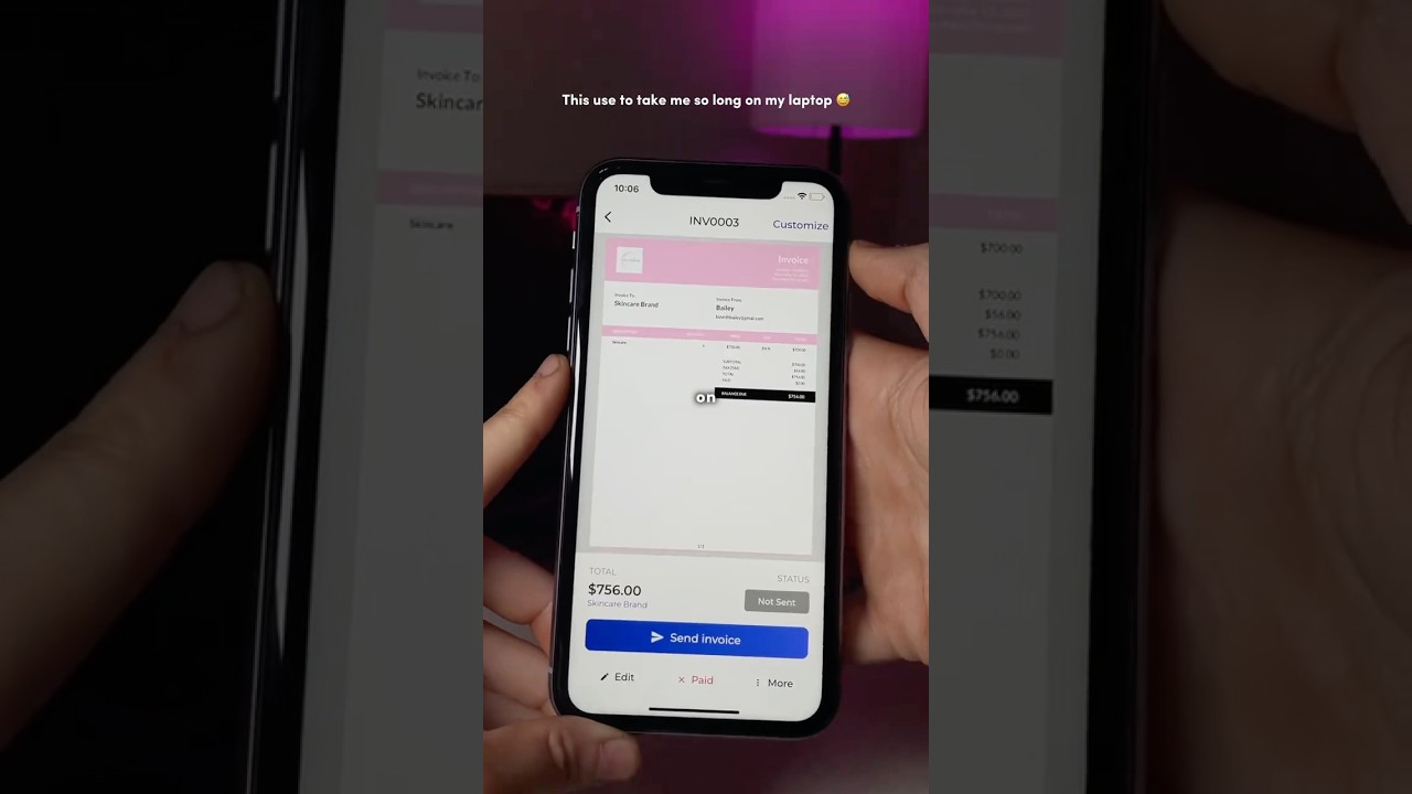 This is how I create invoices in seconds and keep track of everything I make. #EntrepreneurLife