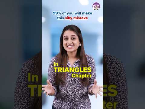 Donāt make this āSilly Mistakeā from āTrianglesā š¤Æ | PYQ | #ytshorts #boards2024 #class10