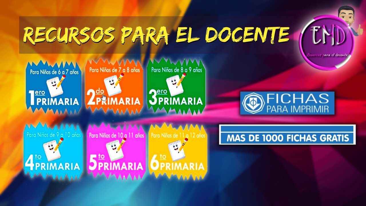 DESCARGA Fichas para imprimir para PRIMARIA