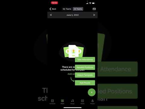 Planning Center // How to Schedule Via the Services App