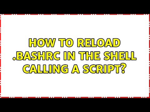 Ubuntu: How to reload .bashrc in the shell calling a script?