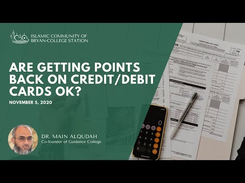 Are Getting Points Back on CREDIT/DEBIT Cards Ok? | Islamic Finance Q&A | Dr. Main Alqudah