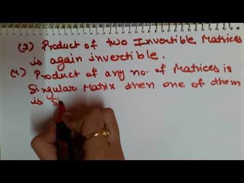 Short trick to check invertible matrix in Hindi|Linear algebra|The mathematics world