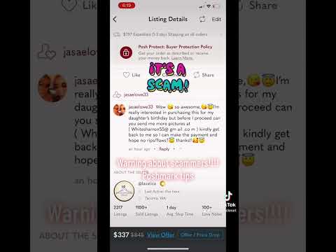 Scam alert Poshmark Spam bots don’t take it off Poshmark! Here is why…..