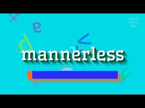 How to say "mannerless"! (High Quality Voices)