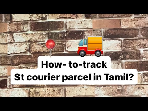 How to track "ST Courier" in Tamil ? | ST Courier Tracking | ST courier tracking