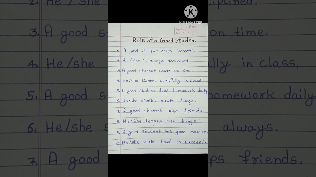 Role of a Good Student | Essay in English | 10 Lines Essay