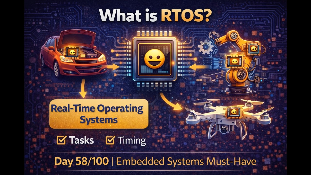 Day 58: What Is RTOS? Real-Time Operating Systems Explained for Embedded Systems (2026 Guide)