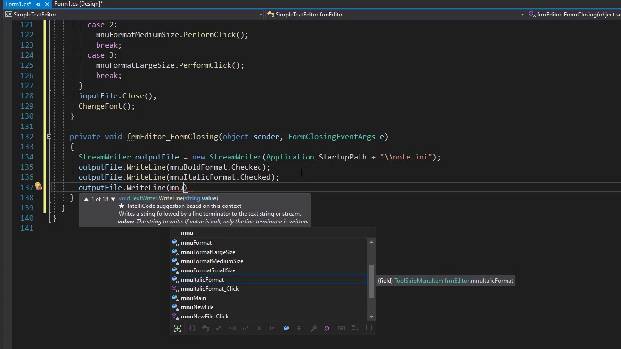 C# Projects for Beginners: Creating Text Editor 10/16