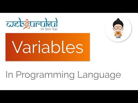 What are variables? | Variables | Webgurukul
