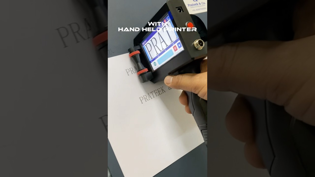 Handheld Printer for Long Batch Codes, QR, Barcodes & More | Industrial Inkjet Printer Demo #printer
