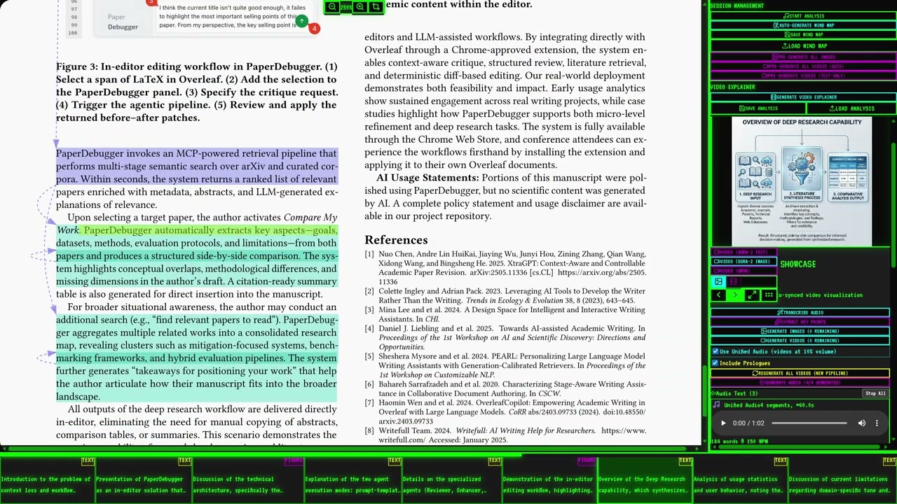PaperDebugger: A Plugin-Based Multi-Agent System for In-Editor Academic Writing, Review, and Editing