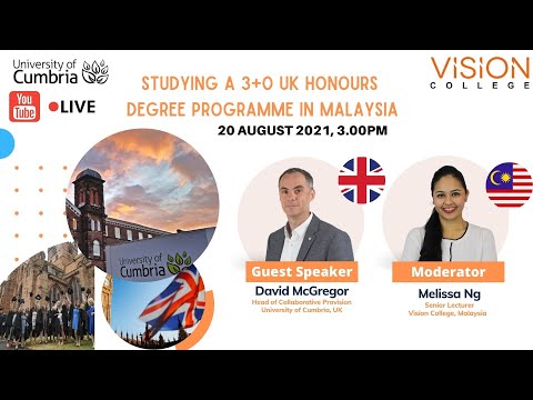 Studying a 3+0 UK honours degree programme in Malaysia - David McGregor