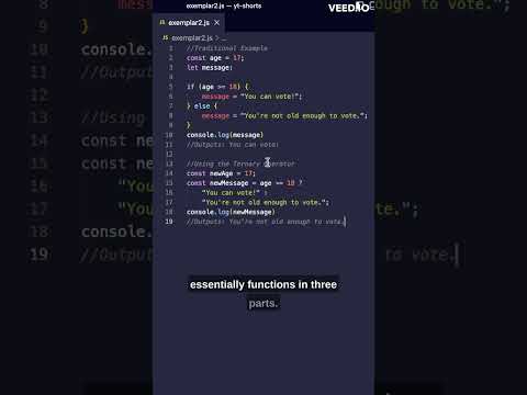 Every JavaScript developer MUST know the Ternary Operator