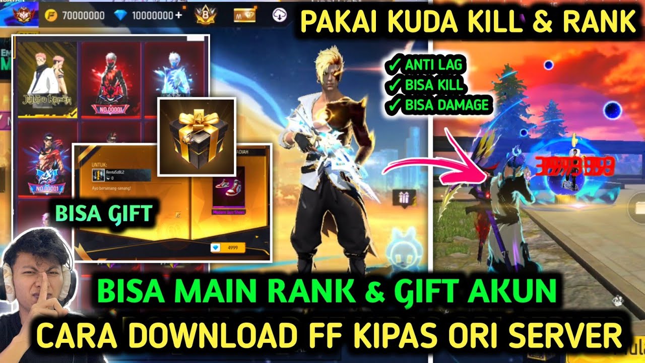 UPDATE‼️ BISA KILL ✅ CARA DOWNLOAD FF KIPAS VIP ORI 2026 TANPA OBB ❗️ FF BETA 2026 LINK MEDIAFIRE 🔥