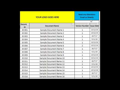 Example of Training Matrix System