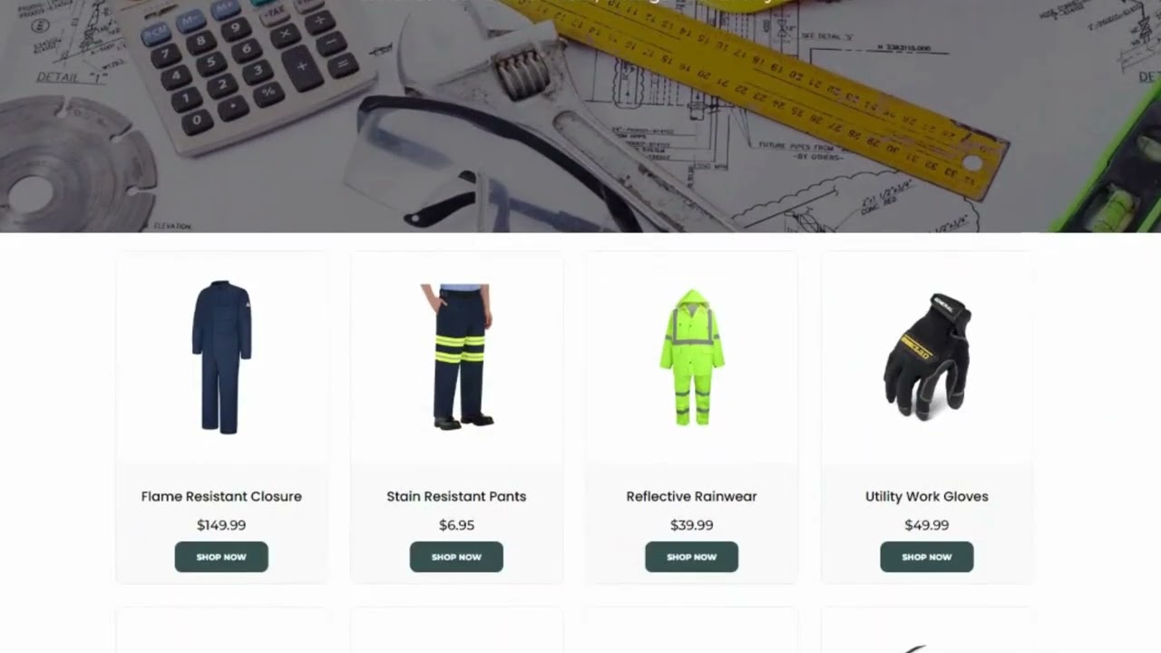 eCommerce Website Development on Construction