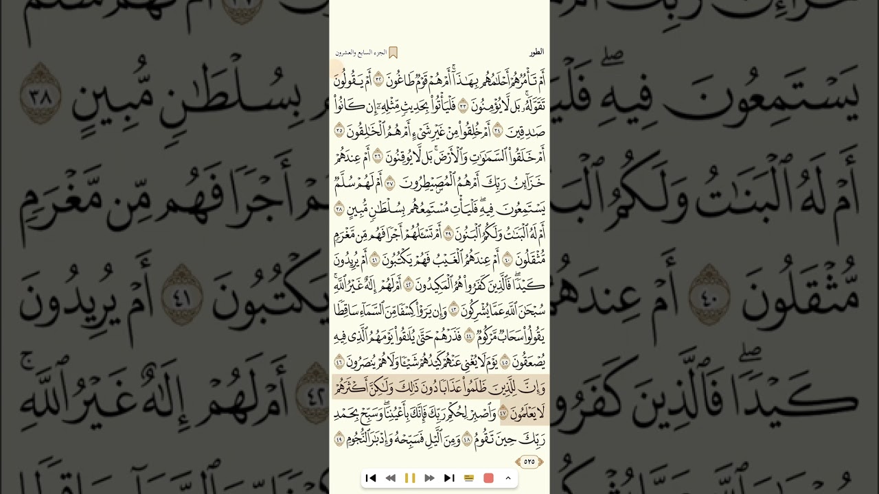 سورة الطور للقارئ حمزة الجزائري 1080
