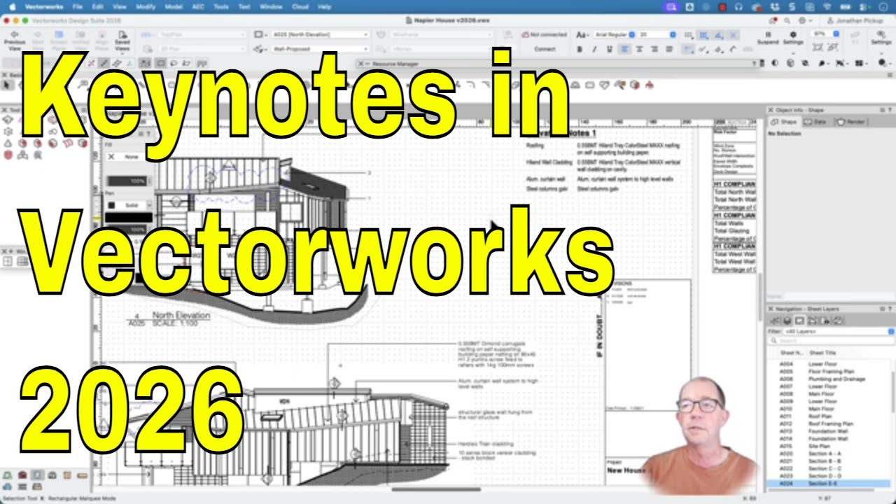 Keynotes in Vectorworks 2026