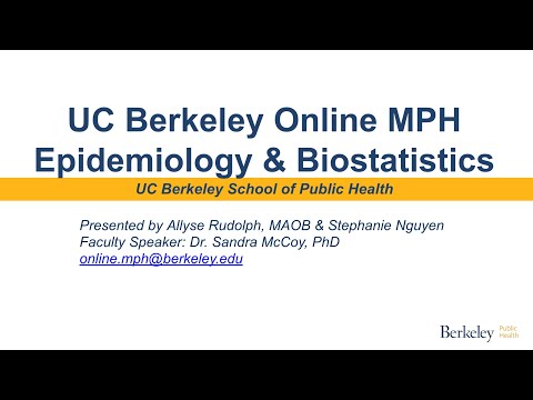 UC Berkeley Online MPH EpiBio Information Session