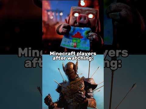 He looked so excited💔 | Baby Piglin in the Minecraft movie