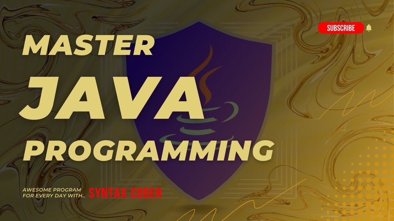 Master Java Programming ☕Beginner to Pro Bootcamp (Full Course) #JavaProgramming #JavaBootcamp #java