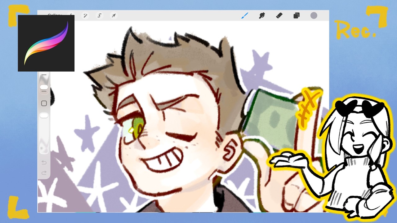 Commission Drawing || Digital Painting || Procreate || Draw with me