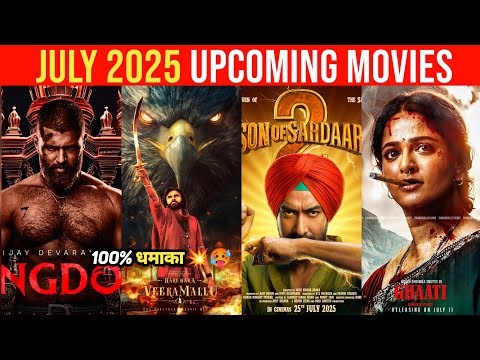 Top 10 Upcoming Movies In July 2025 In Hindi || Upcoming Bollywood & South Indian Films July 2025