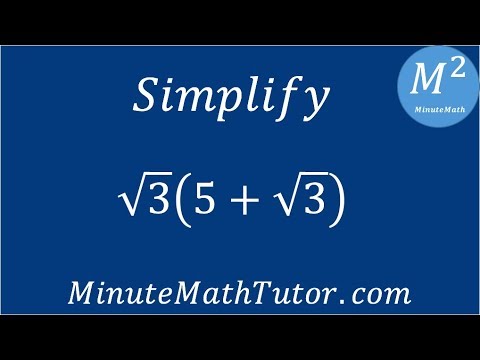 Simplify √3(5+√3)