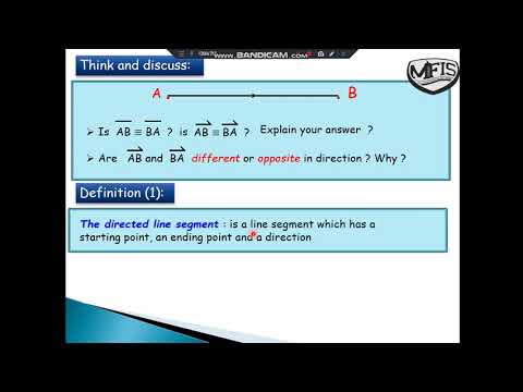 directed line segment part 1