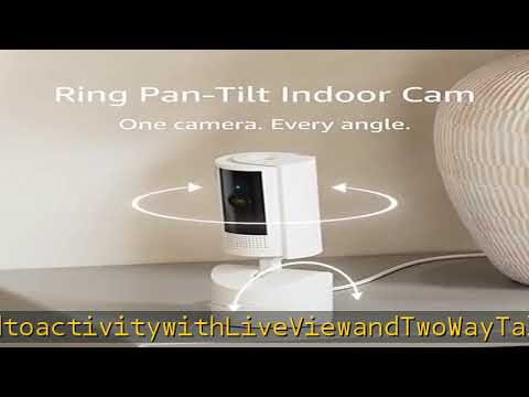 Ring Pan-Tilt Indoor Cam | See all around with 360° pan coverage, HD video, plus Two-Way Talk (2024