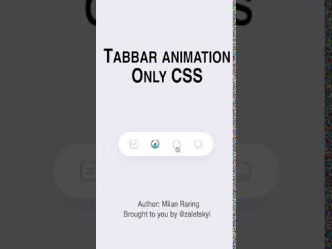 CodePen HomeTabbar animation - Only CSS