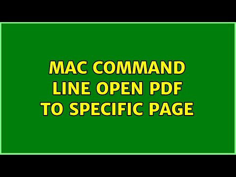 Mac Command Line Open PDF to Specific Page