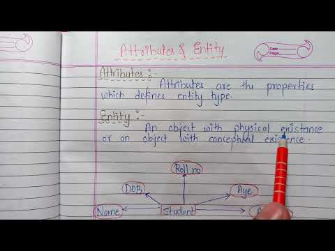 Attributes and Entity