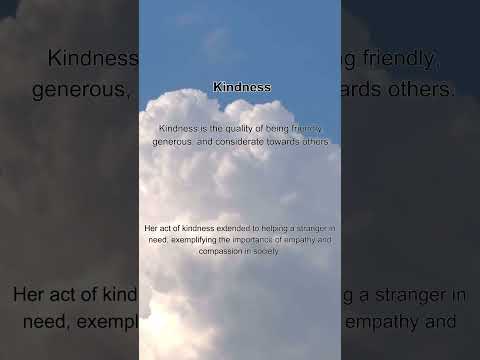 Word of the Day: Kindness | Short & Heartwarming Definition 🌟