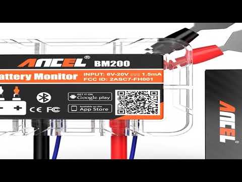 ANCEL BM200 12V Battery Monitor Wireless Bluetooth Car Battery Health APP Monitoring Battery Tester