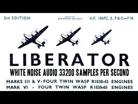 Consolidated B24 Liberator | White Noise for Sleeping | BLACK SCREEN