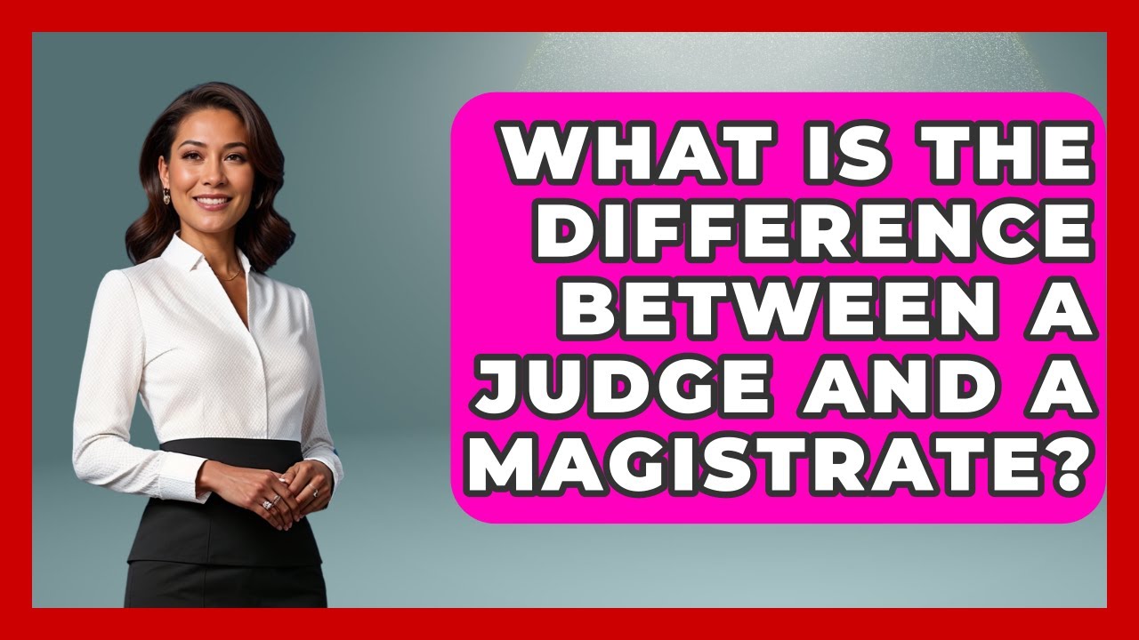 What Is The Difference Between A Judge And A Magistrate? - Law Enforcement Insider