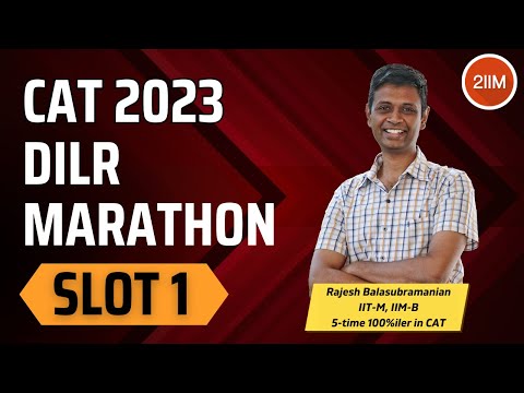 CAT 2023 DILR Slot 1 Marathon | DILR Solutions | 2IIM CAT Preparation