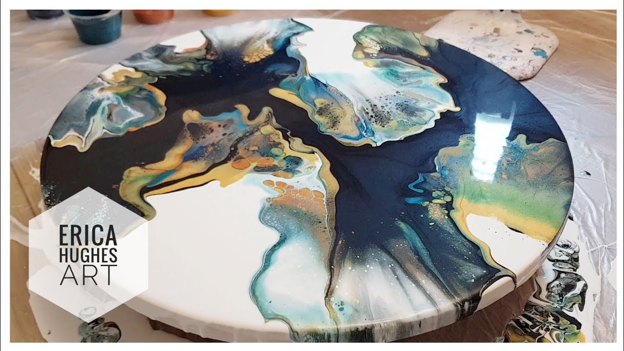 Dutch Pour / Acrylic Pouring Techniques / Color Split