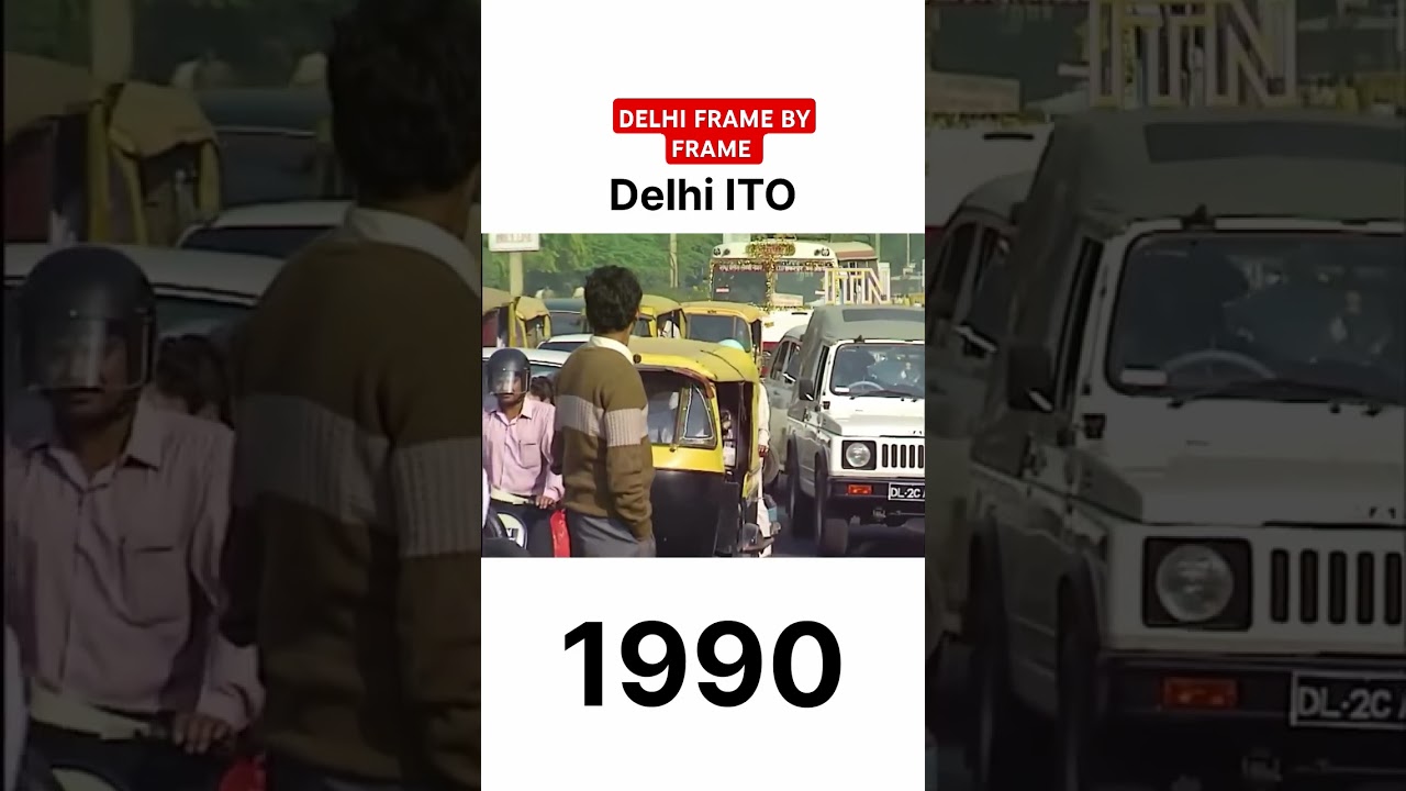 Throwback to 1990: Delhi ITO Like Never Before | #Delhi #OldDelhi #1990s #VintageIndia #DelhiHistory