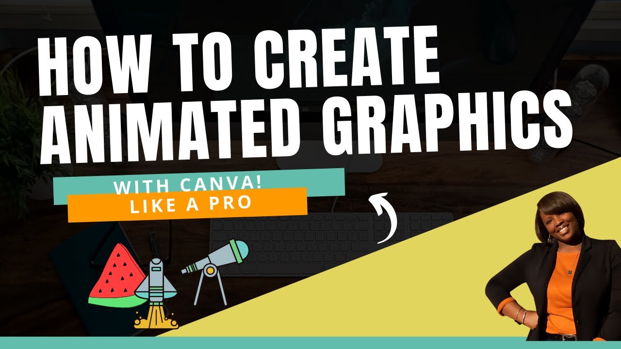 Animated Graphics Tutorial -  Create Animated Graphics on Canva PRO (in Minutes)