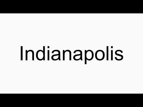 How to pronounce Indianapolis