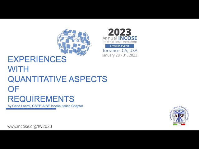 Understanding the Quantitative Aspects of Requirements Management ...