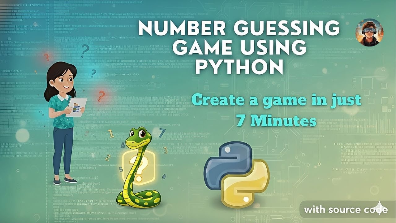 💻Python Mini Project – Number Guess Game for Beginners 🎯