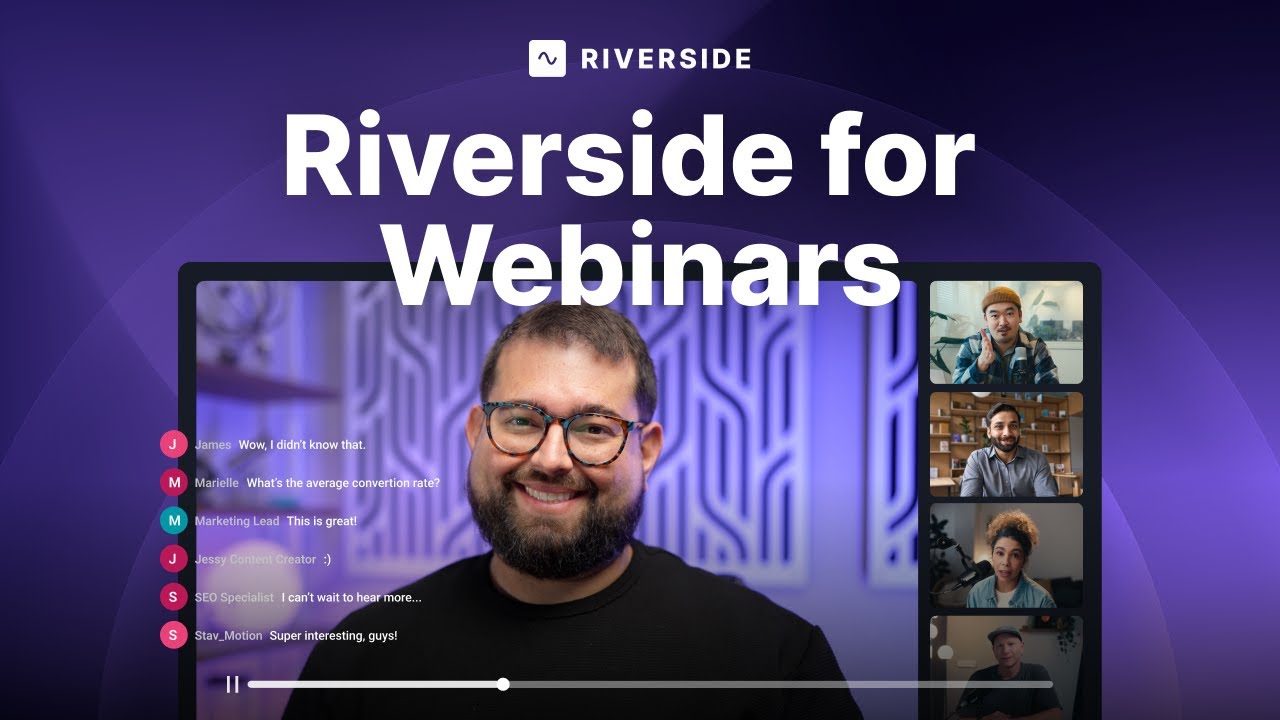 Master Riverside Webinars: Record, Live Stream, and Repurpose Your Virtual Event