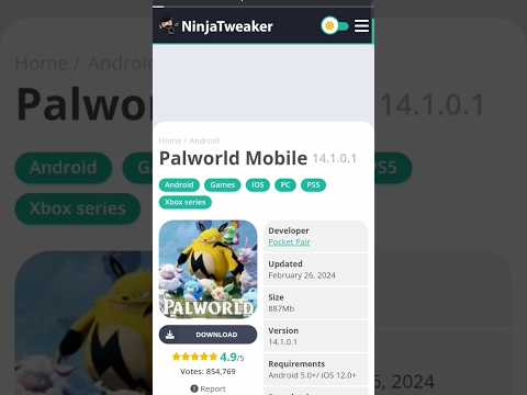 how to download palworld in Mobile